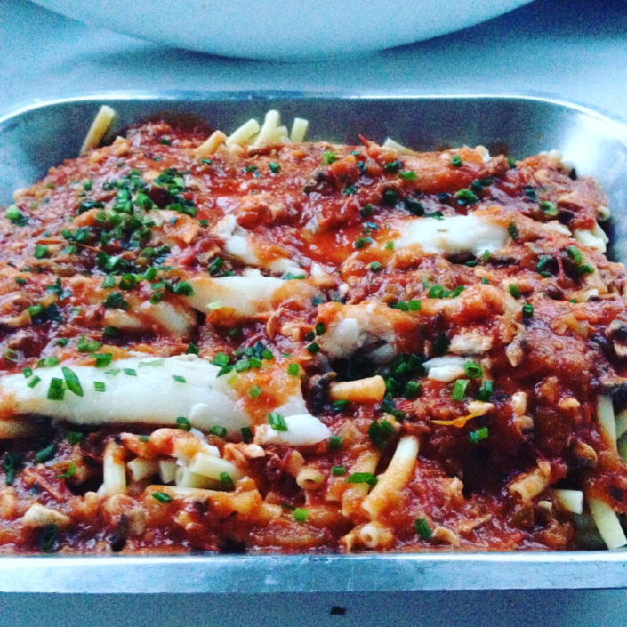 Plancha de poisson / joues de lotte et chorizo - Anne-Hélène